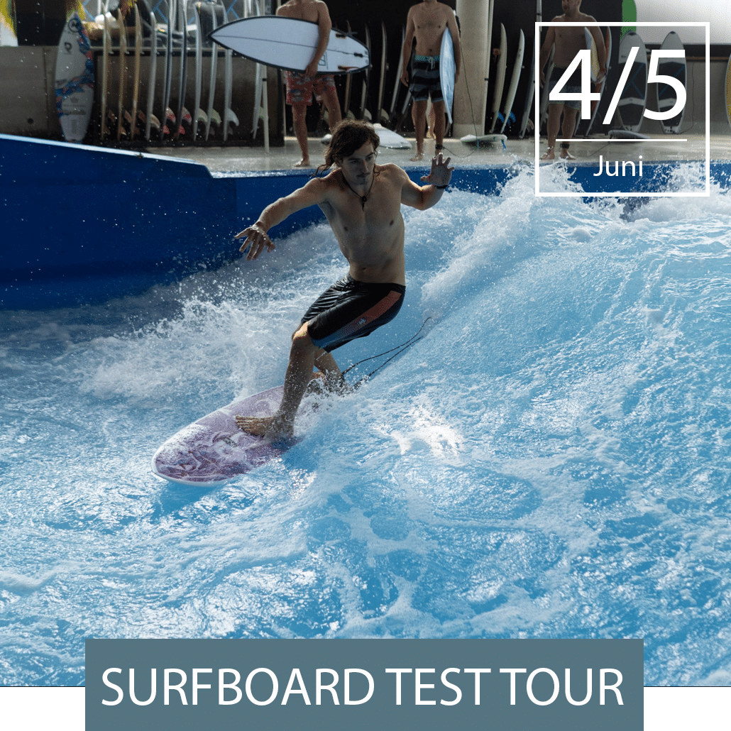Surfers Surfboard Test Tour in der Jochen Schweizer Arena